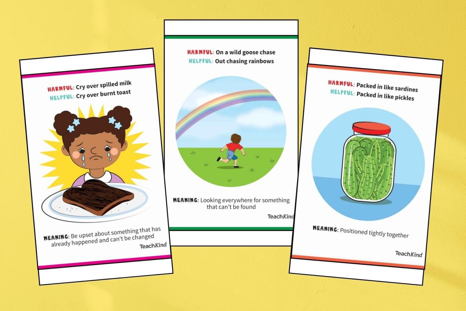 Free Animal-Friendly Idioms Posters K-12 to Teach Kind Language